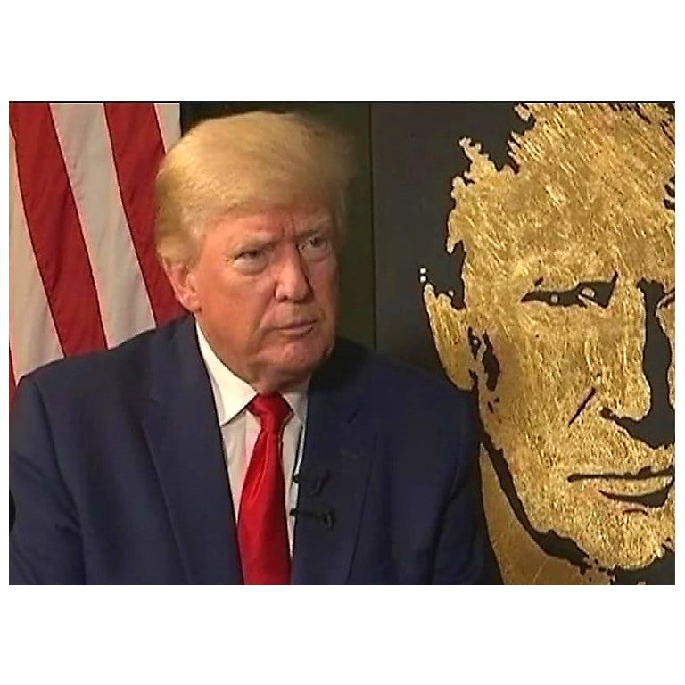 Trump Art. Trump Painting. Trump portrait. Trump | MAGA Langelo Art